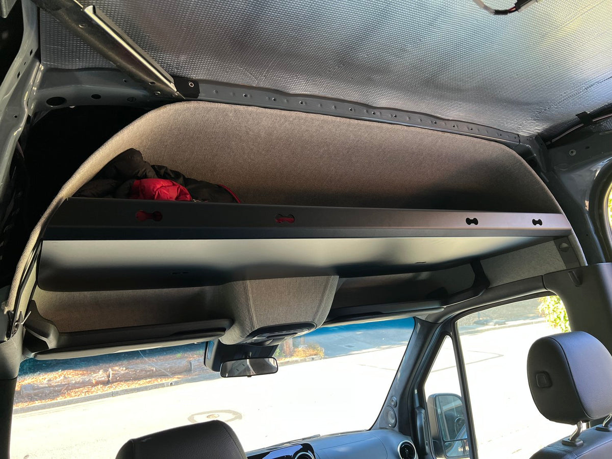 Moonraker Design Sprinter Van Headliner Shelf – Moonraker Design Co.